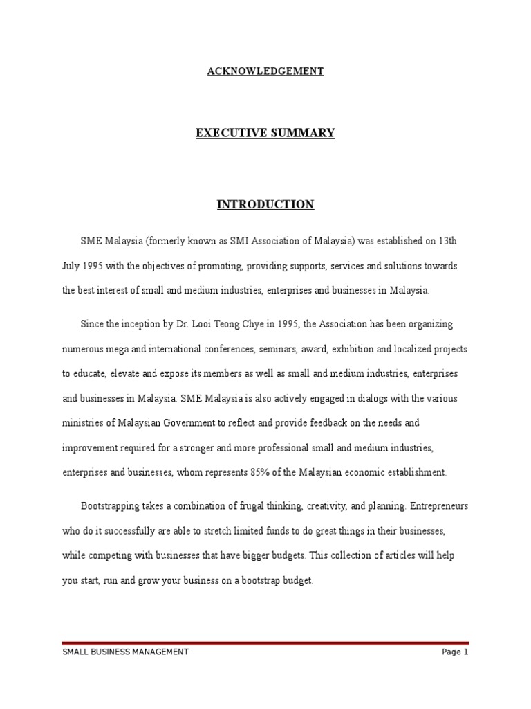 SME Report | PDF | Grant (Money) | Incentive