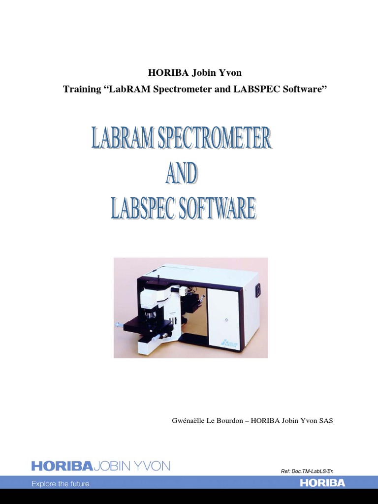 Training LabRAM Spectometer and Software | PDF | Confocal Microscopy ...