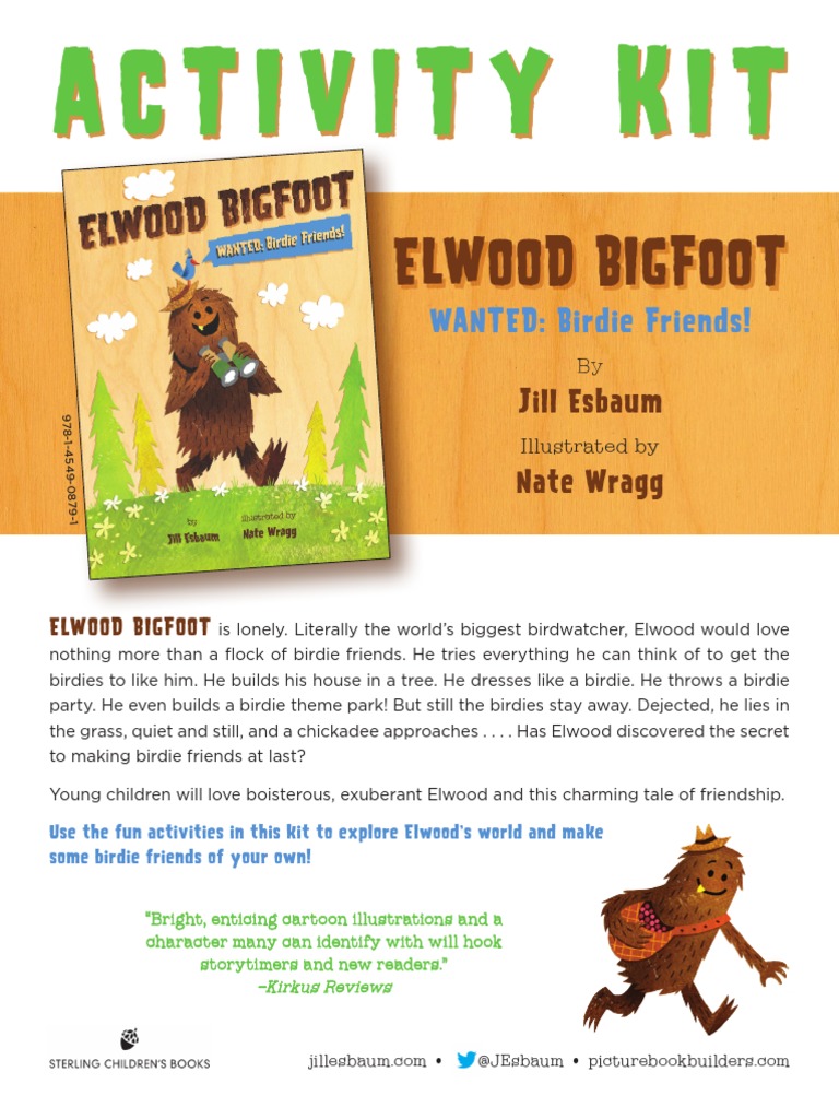 Elwood Bigfoot Activity Kit | PDF | Leisure
