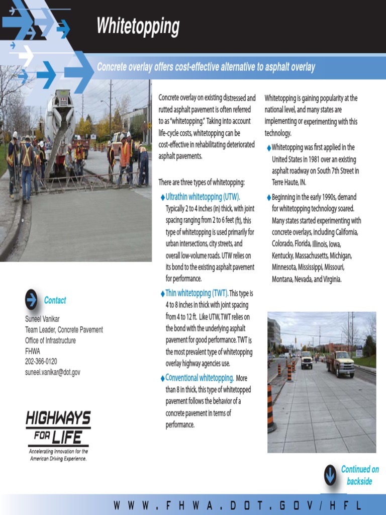 White Topping | PDF | Road Surface | Road Infrastructure