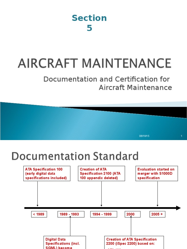 ATA 100 CH | Specification (Technical Standard) | Federal Aviation ...