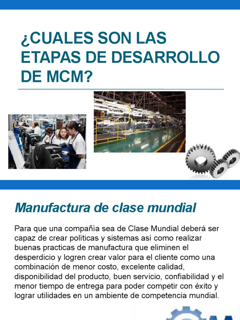 Manufactura Clase Mundial | PDF | Competitividad | Calidad (comercial)
