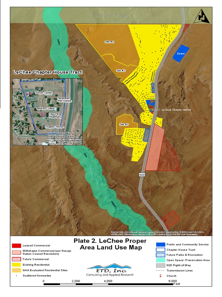 Plate 2. Lechee Proper Area Land Use Map: Lechee Chapter House Tract | PDF