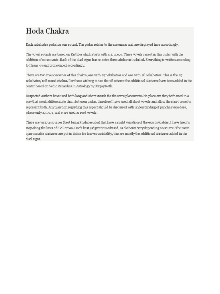 Hoda Chakra | PDF