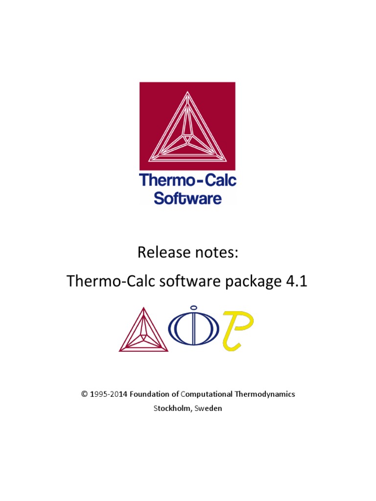 Manual Uso Thermo Calc 4.1 | PDF | Software | Computing