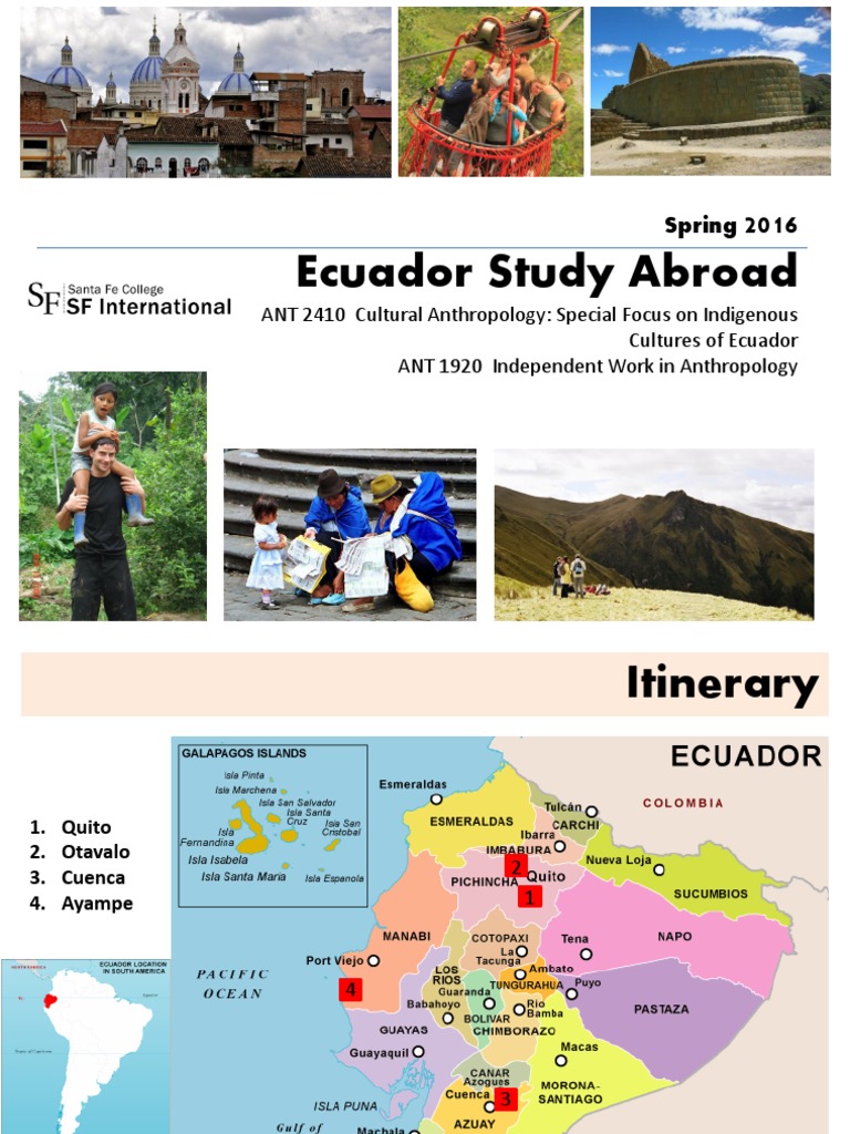 Ecuador Presentation 2016 | PDF | Anthropology | Cultural Anthropology
