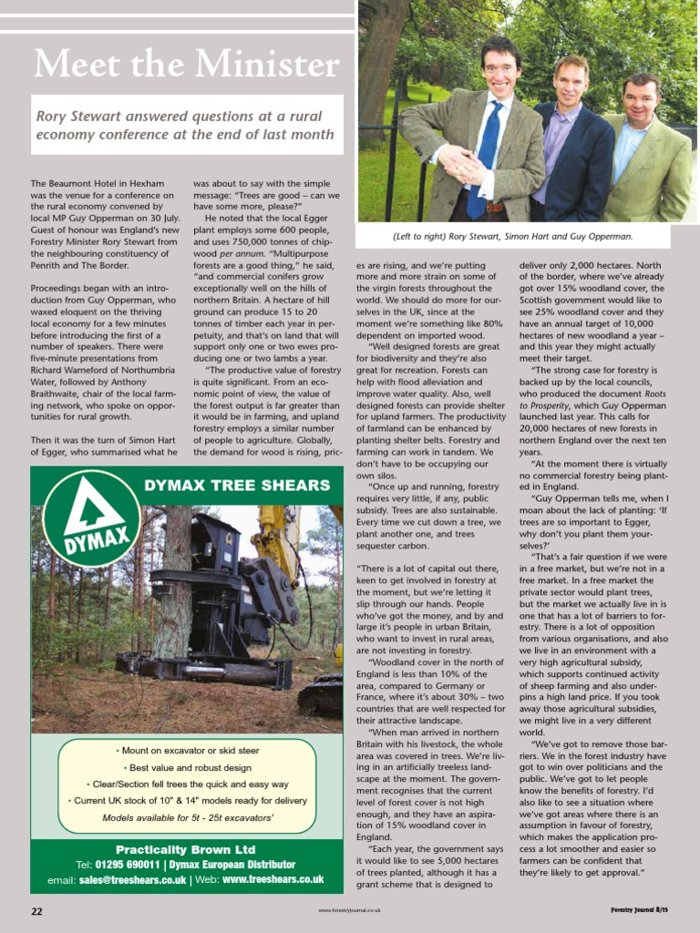 Forestry Journal August | PDF | Forestry | Forests