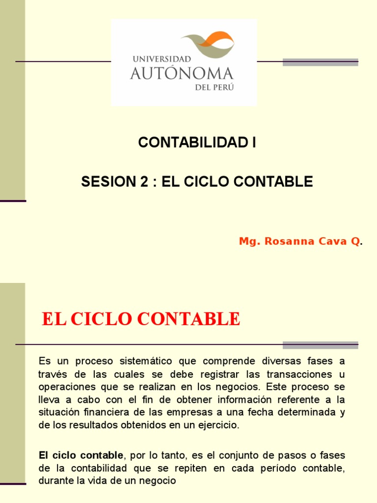 Ciclo Contable | PDF | Estado financiero | Contabilidad