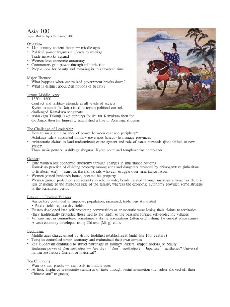 Japan Middle Ages | PDF | Shogun | Japan