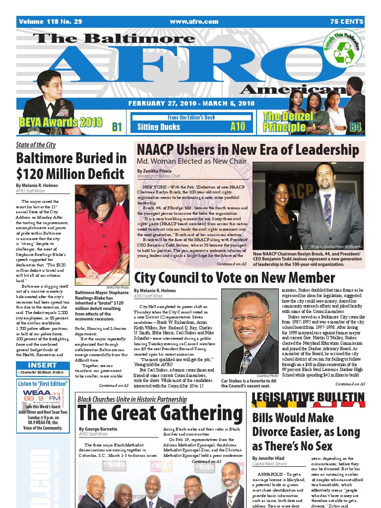 Baltimore Afro-American Newspaper, February 27, 2010 | PDF ...