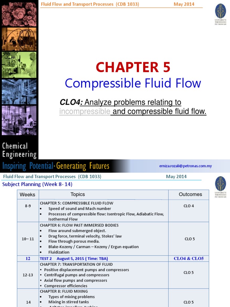 CHAPTER 05 Compressible Fluid Flow | PDF | Fluid Dynamics | Compressible Flow