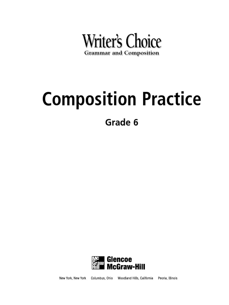Composition Practice Grade-6 | PDF