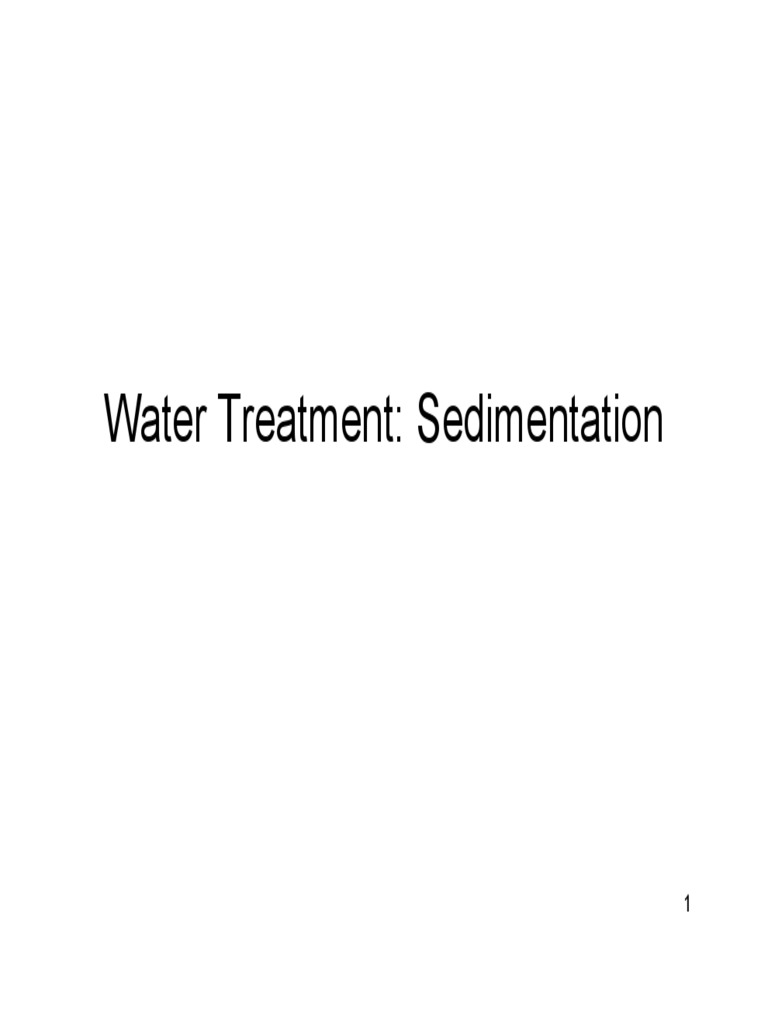 Chapter 3D (Sedimentation) | Download Free PDF | Water Pollution ...