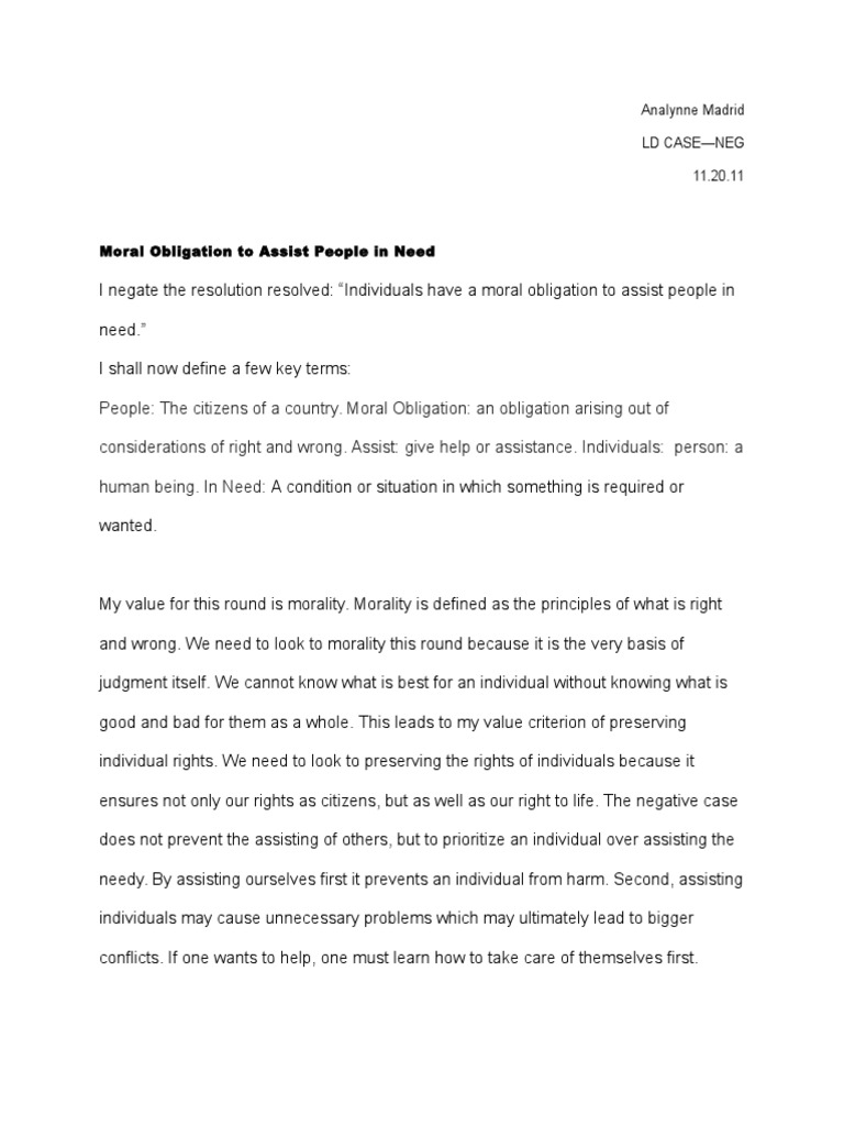 Negate | PDF | Morality | Ethical Principles