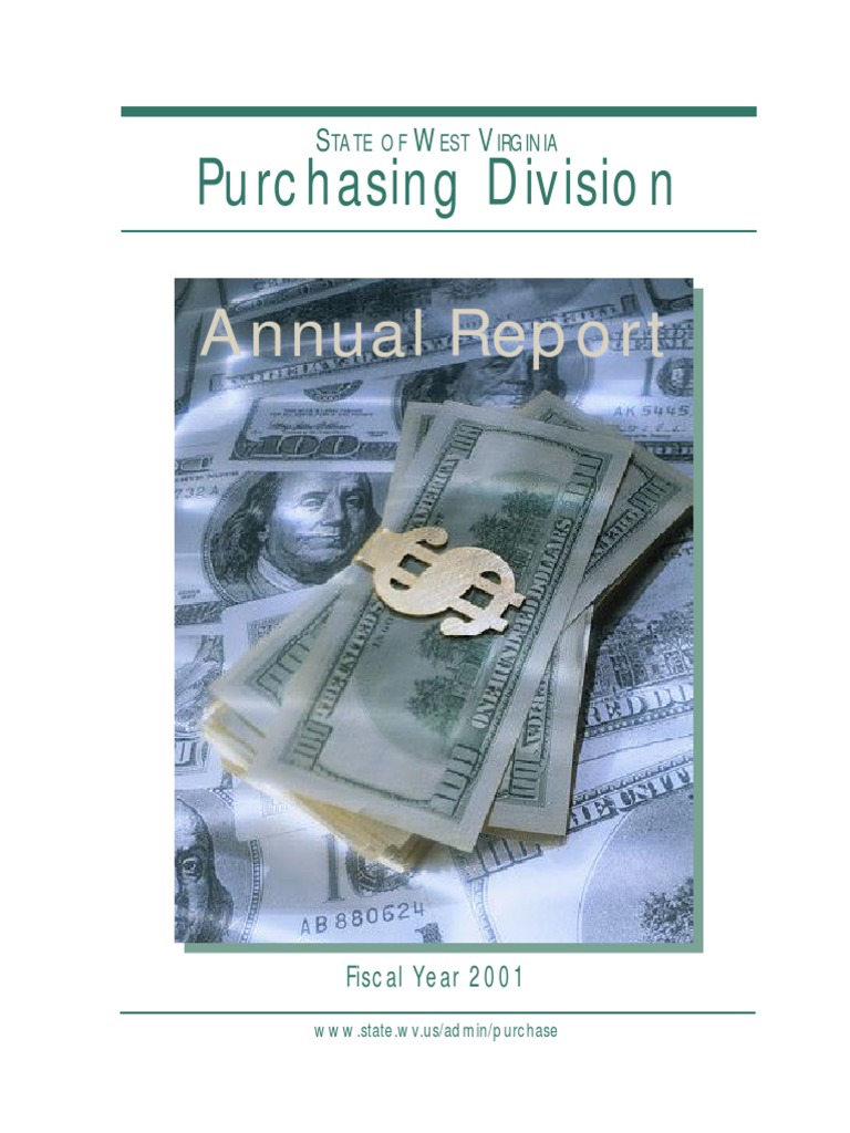 Purchasing Division: Annual Report | PDF | Request For Proposal | Business