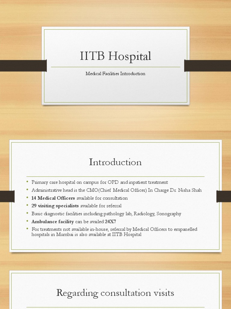 Hospital Guidebook Iitb | PDF | Specialty (Medicine) | Hospital