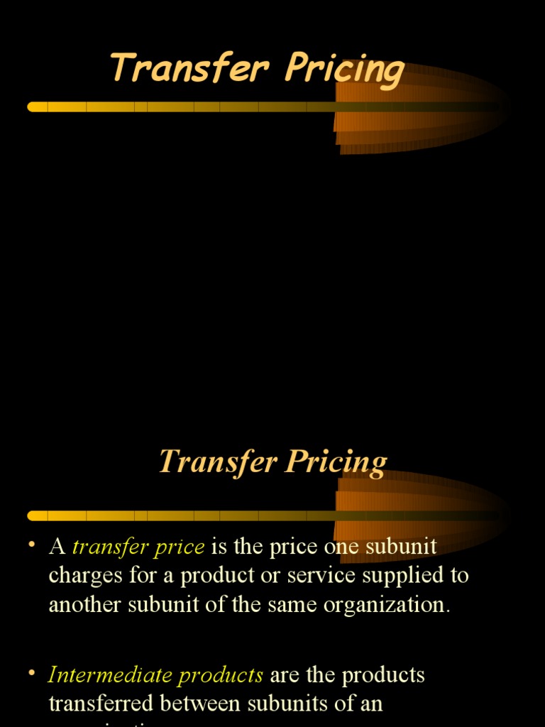 Understanding Transfer Pricing Methods | PDF | Gross Margin | Pricing