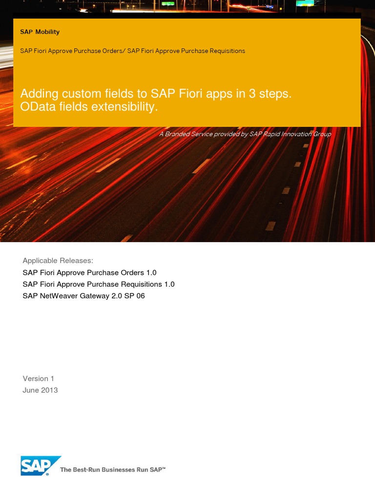 Adding Custom Fields To Sap Fiori Apps In 3 Steps Pdf Enterprise