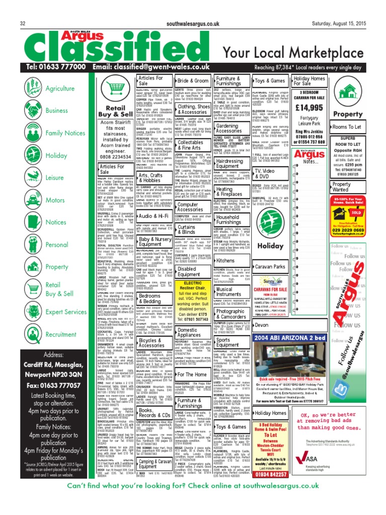 Classified: Your Local Marketplace | PDF | Sports & Recreation | Home ...