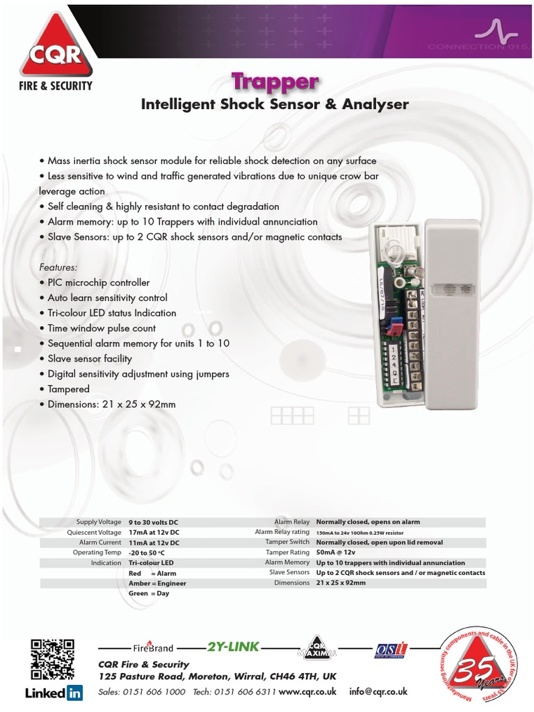 Trapper: Intelligent Shock Sensor & Analyser | PDF | Home & Garden ...