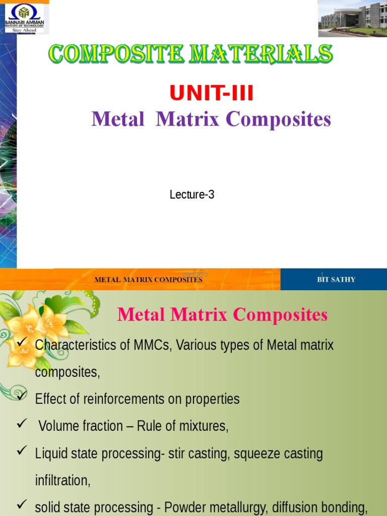 Lec3-Stir Casting& Squeeze Casting | PDF | Casting | Composite Material