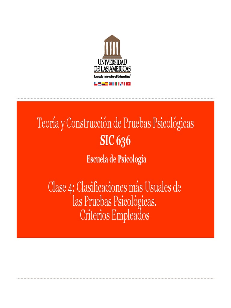 Teoria y Construcción de Pruebas Psicológicas | PDF