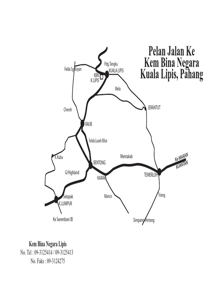 Map Kem Bina Negara Lipis | PDF
