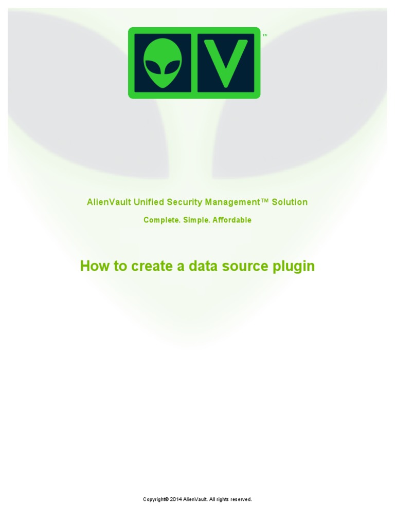 AlienVault Creating A Data Source Plugin | PDF | Secure Shell | Computer Keyboard