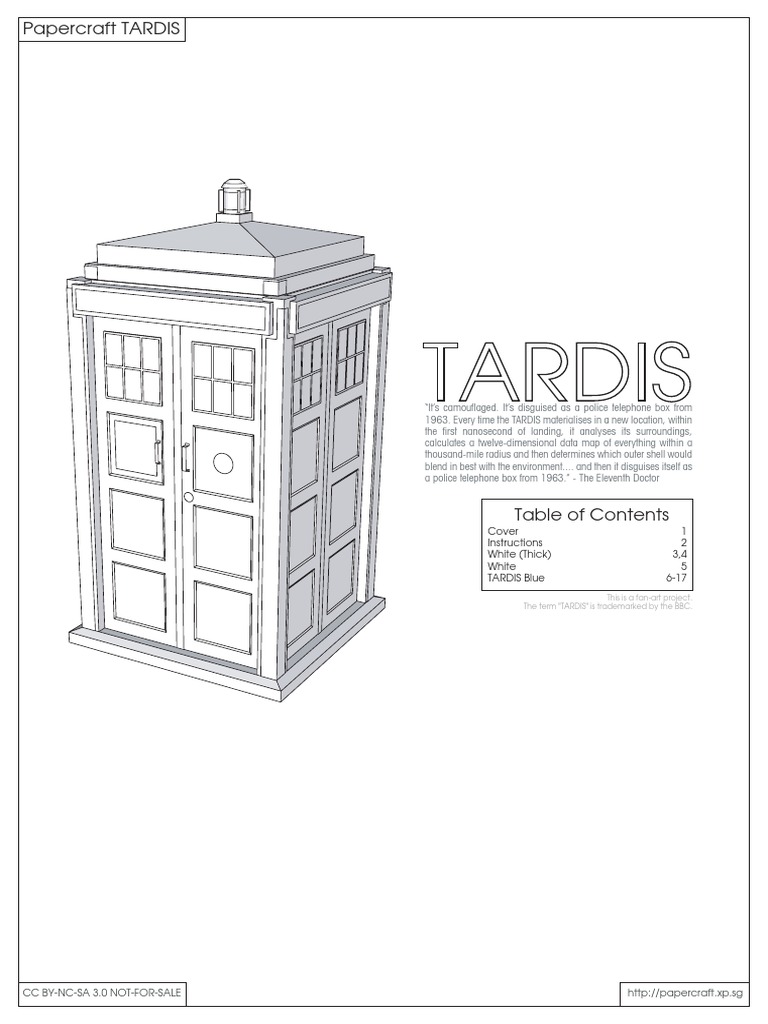 Tardis Papercraft | PDF | Leisure