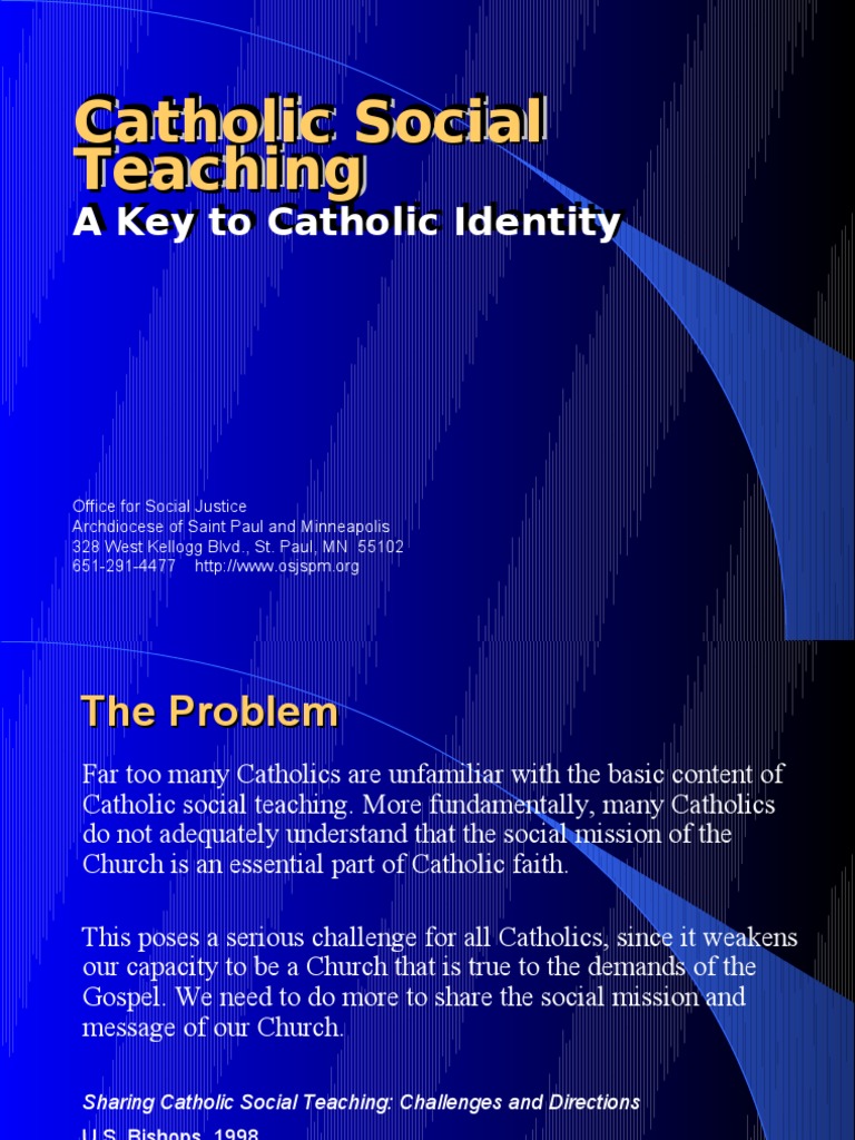 Catholic Social Teaching | PDF | Catholic Social Teaching | Catholic Church