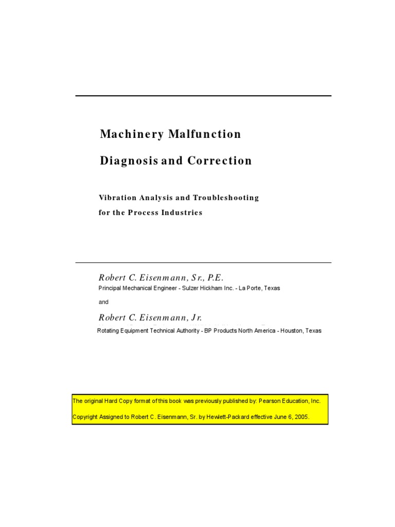 Machinery Malfuntion Diagnosis and Corretion | PDF | Turbine | Machine ...