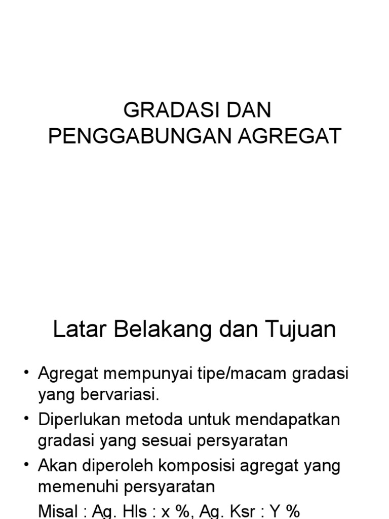 Panduan Gradasi Agregat | PDF