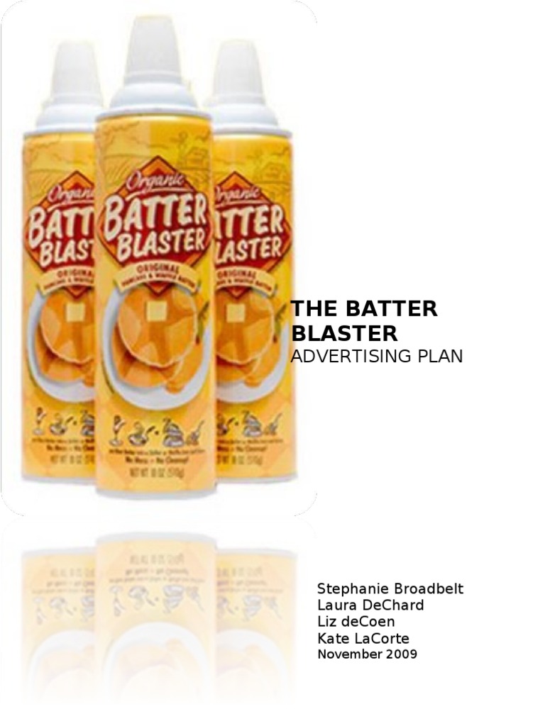 Batter Blaster Ad Strategy | PDF | Target Audience | Advertising