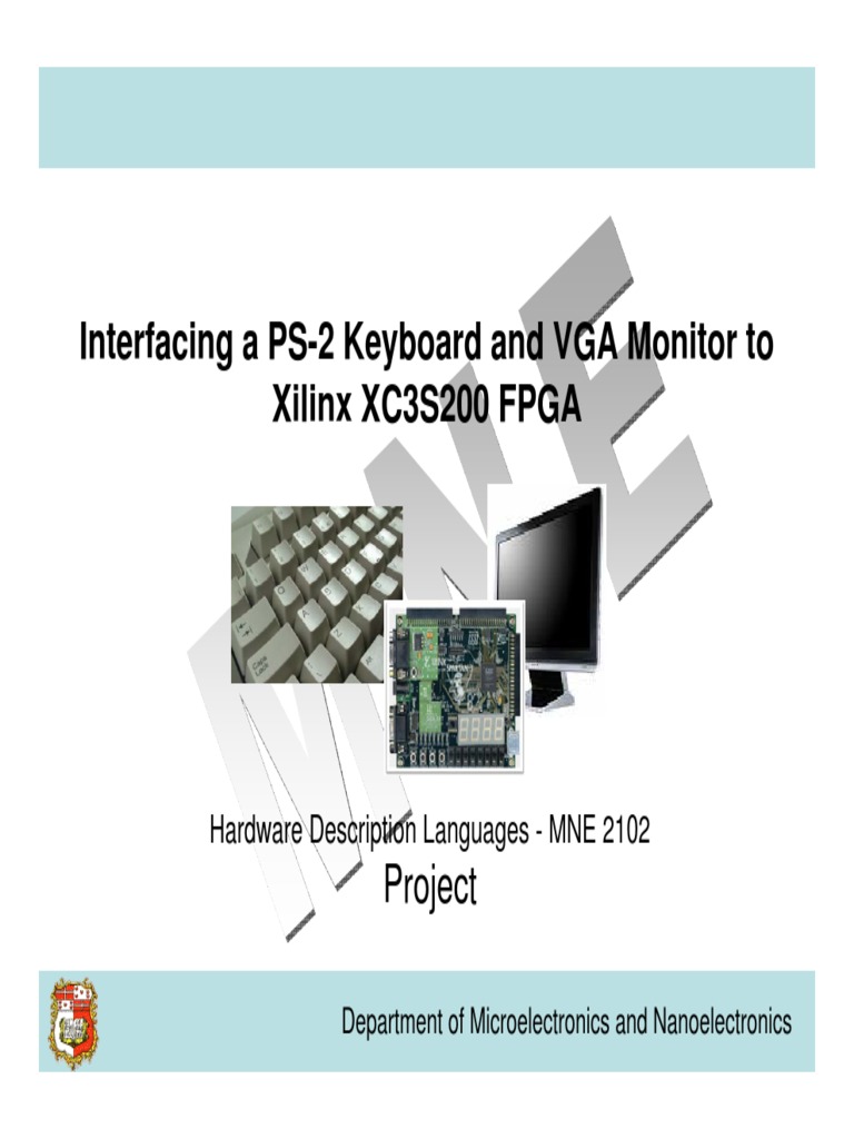 FPGA PS-2 Keyboard & VGA Interface Guide | PDF | Field Programmable Gate Array | Computer Keyboard