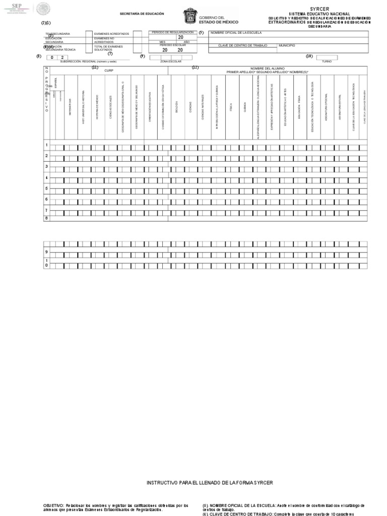 Formato Syrce | PDF | Educación Secundaria | Science