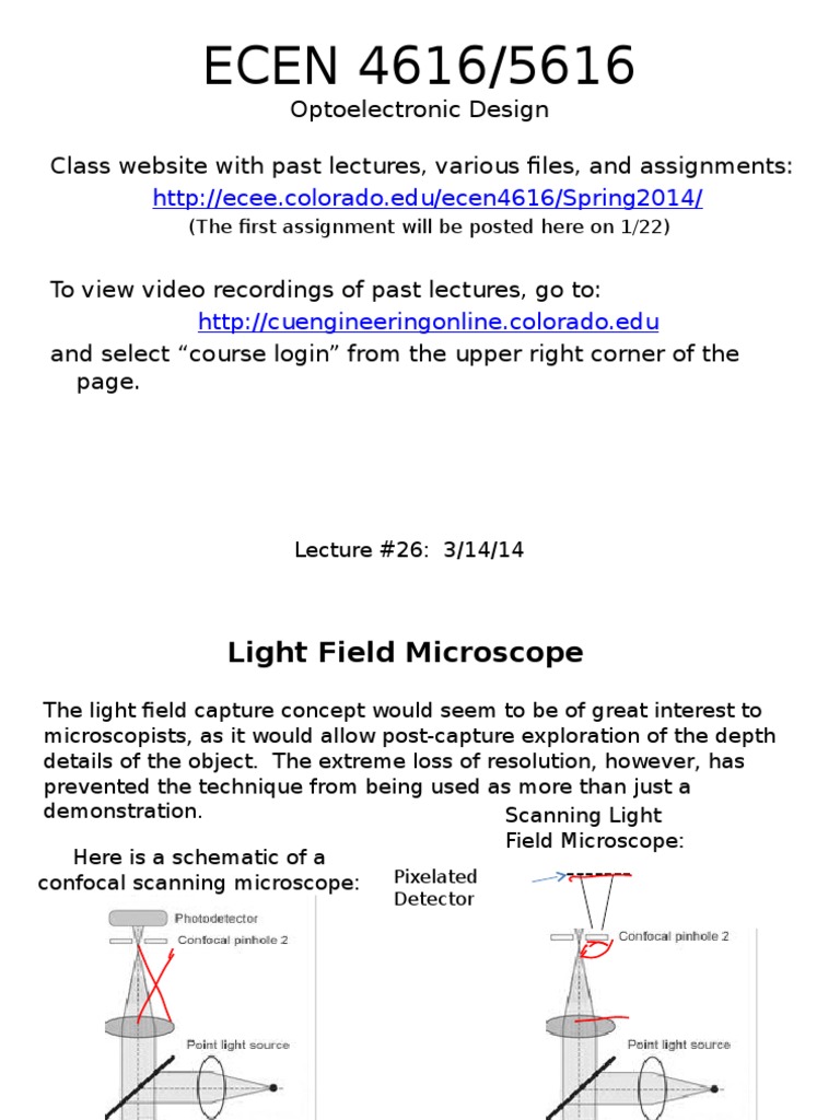 26 Ecen | PDF | Lens (Optics) | Image Scanner
