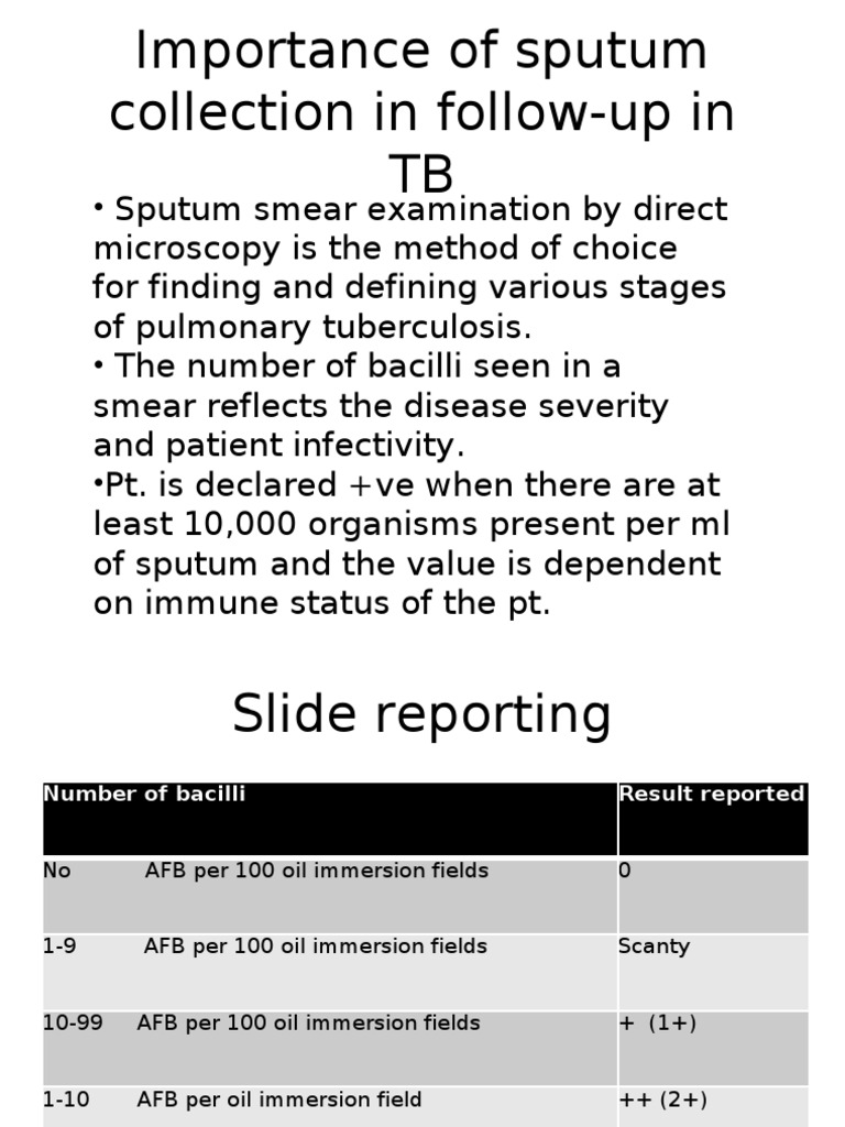 TB Sputum Collection Guidelines | PDF | Tuberculosis | Animal Diseases