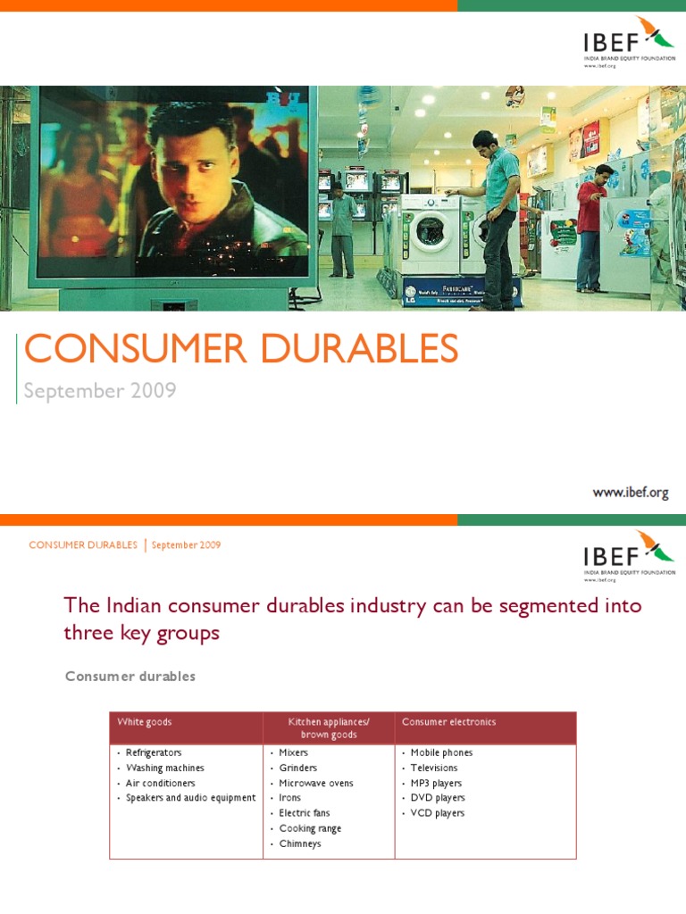 Consumer Durables: September 2009 | PDF | Home Appliance | Consumer ...