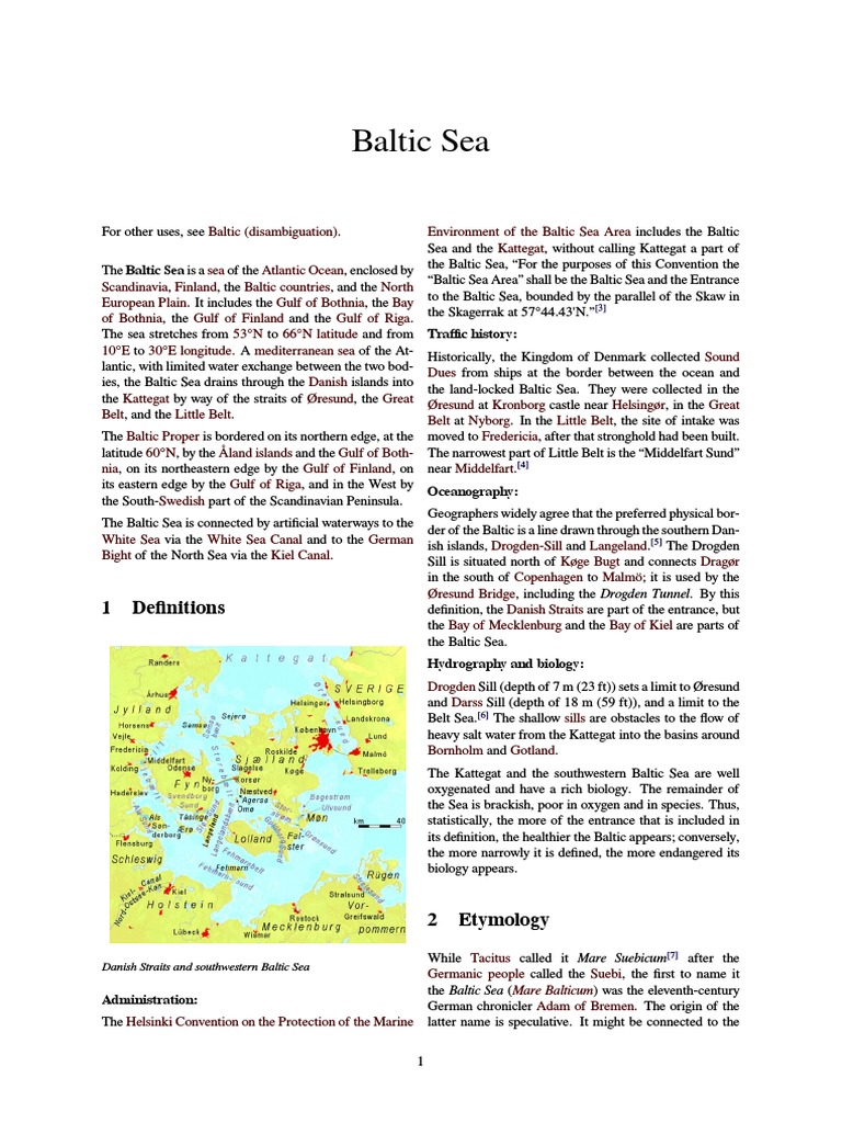 Baltic Sea | PDF | Baltic Sea | Oceanography