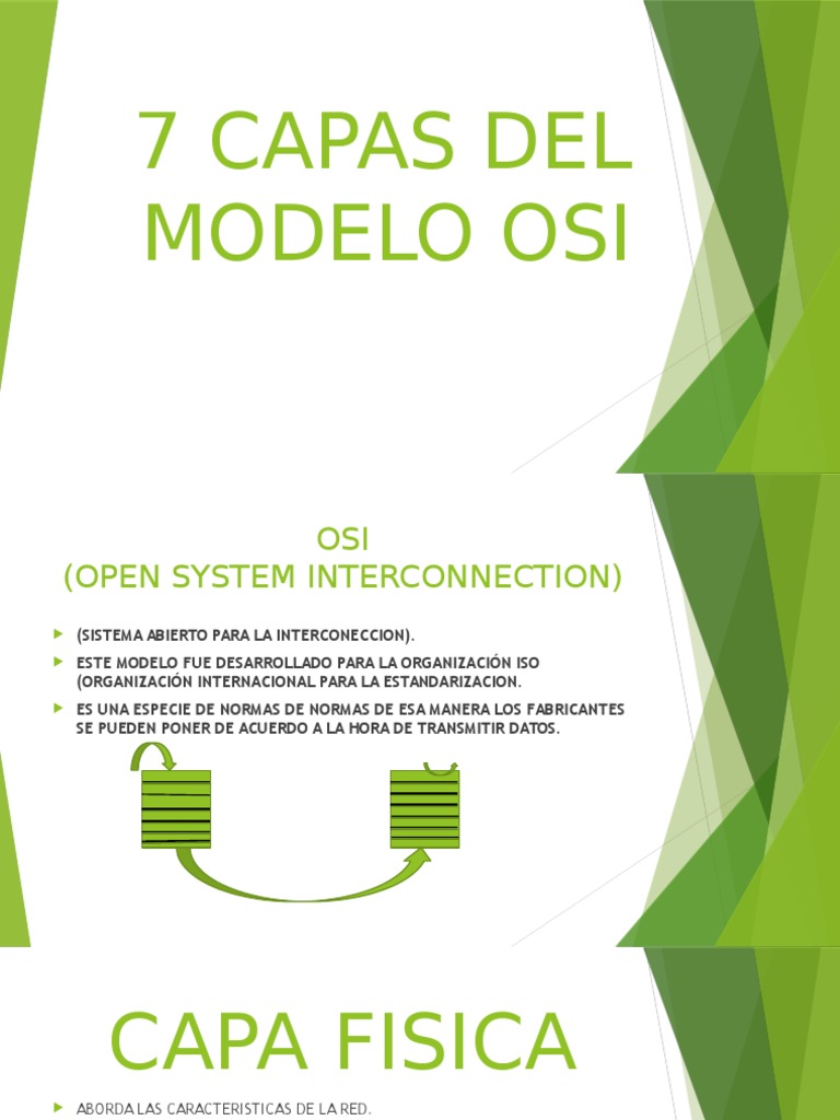 7 Capas Del Modelo Osi