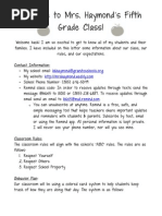 5th Grade Classroom Rules | PDF | Classroom | Teachers
