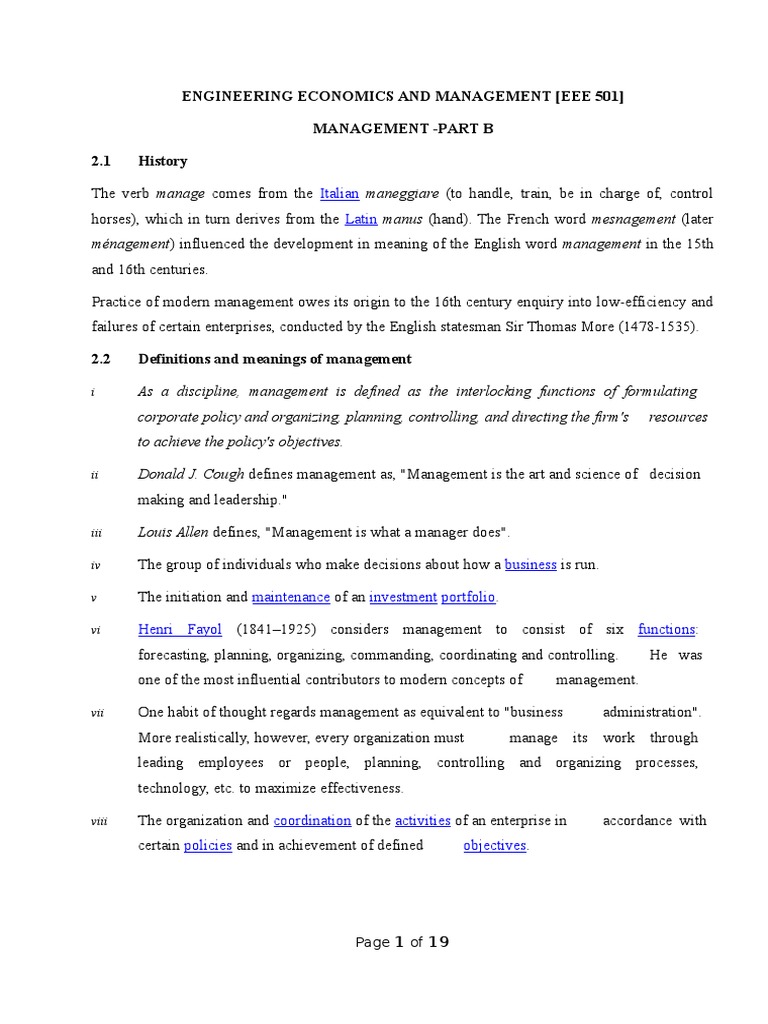 Management Concepts Overview | PDF | Organizational Structure | Board ...