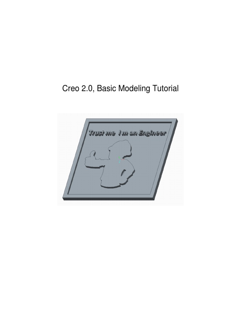 Introductory Creo Modeling Tutorial | PDF