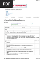 Piping GAD Checklist for Design & Drafting | PDF | 3 D Modeling | Computing