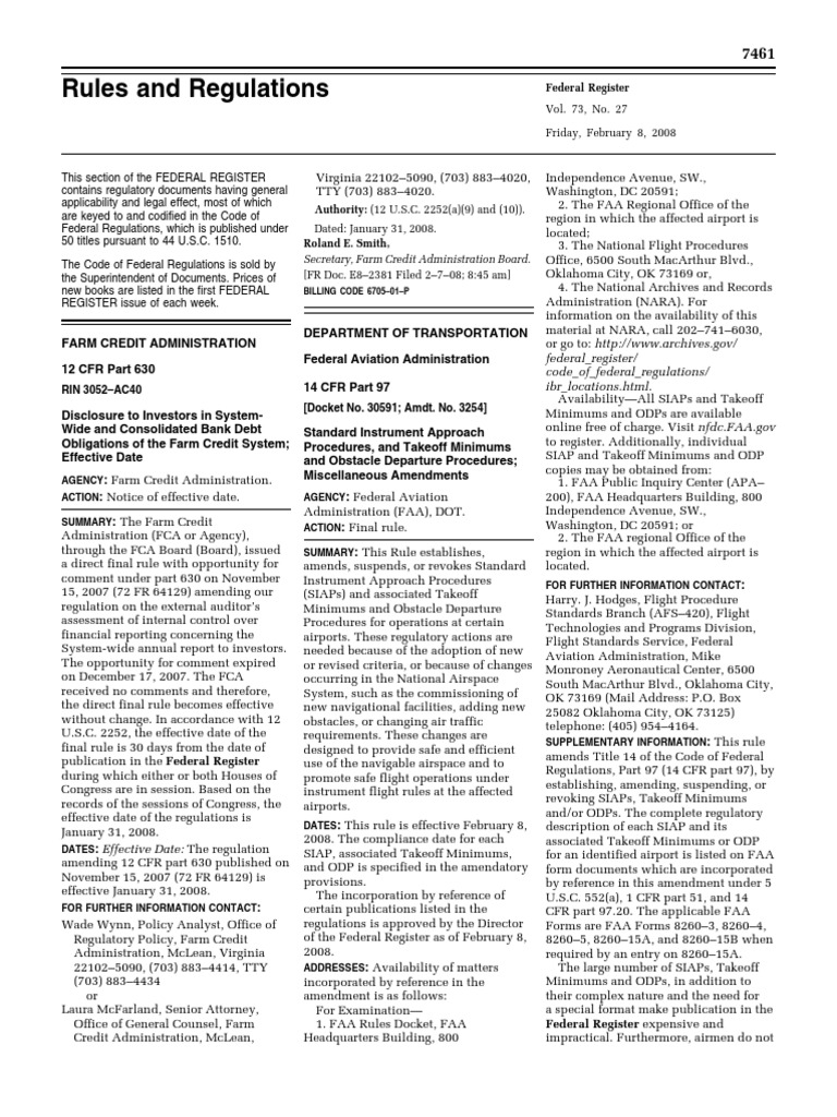 Rule: Standard Instrument Approach Procedures, and Takeoff Minimums and ...