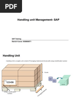 SAP Handling Unit Tcode | PDF | Business | Computers
