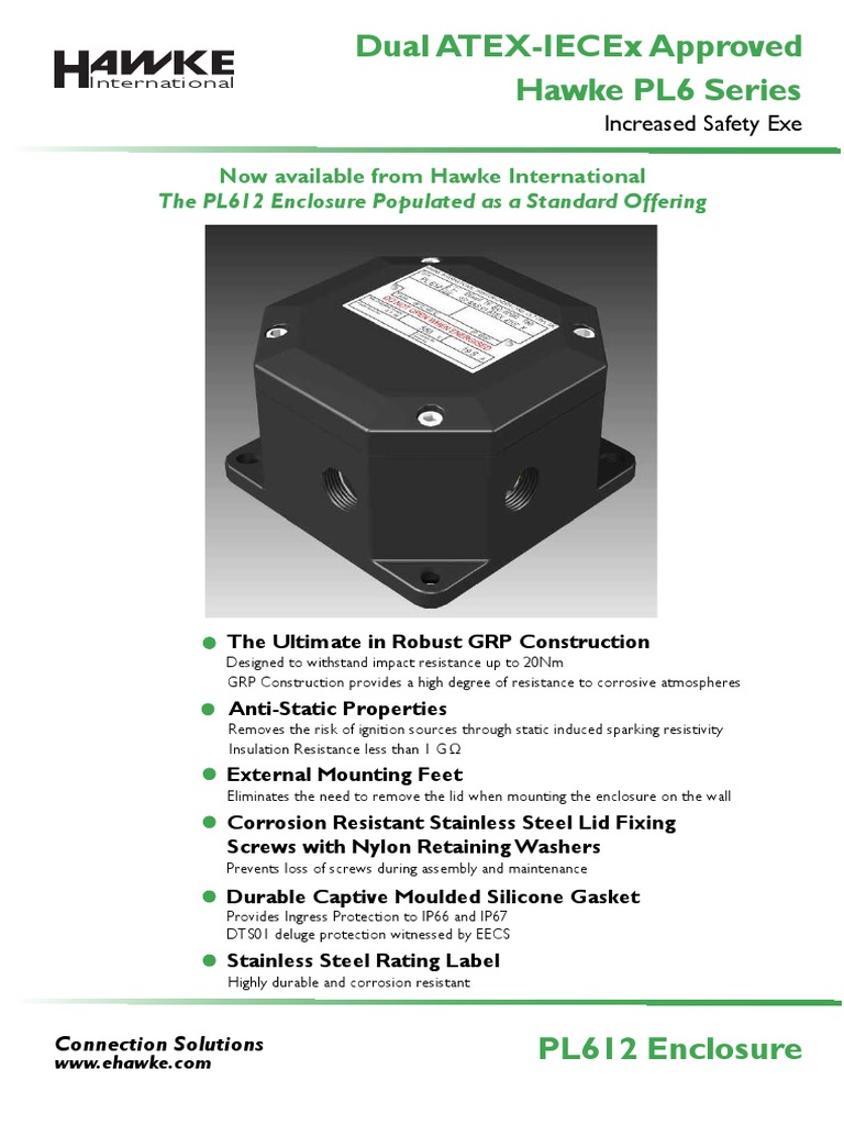 Hawke PL612 Enclosure | Screw | Fiberglass