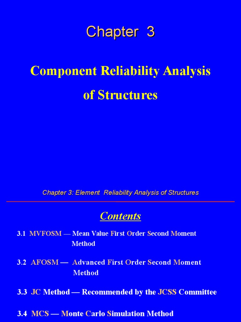 Structure Reliability Analysis Methods | PDF | Normal Distribution ...