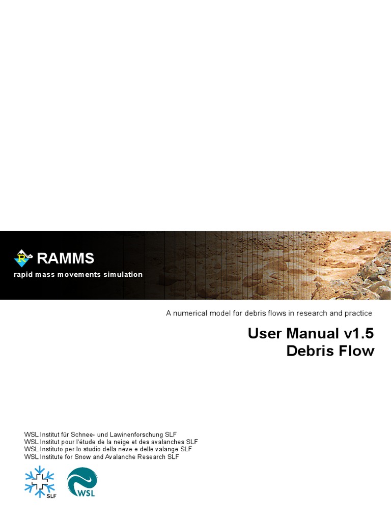 RAMMS Debris Flow Modelling Manual | PDF | Installation (Computer Programs) | Topography
