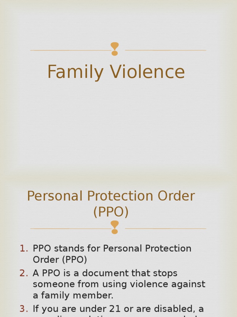 Understanding Personal Protection Orders | PDF | Domestic Violence ...